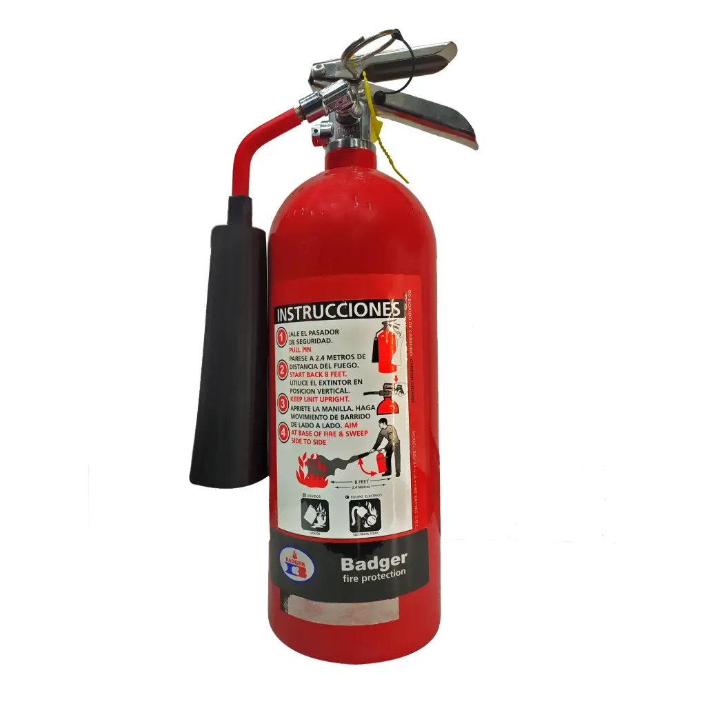 EXTINTOR CILINDRO DE LAMINA DE PQS ROJO 4.5 KG | 101 Grados